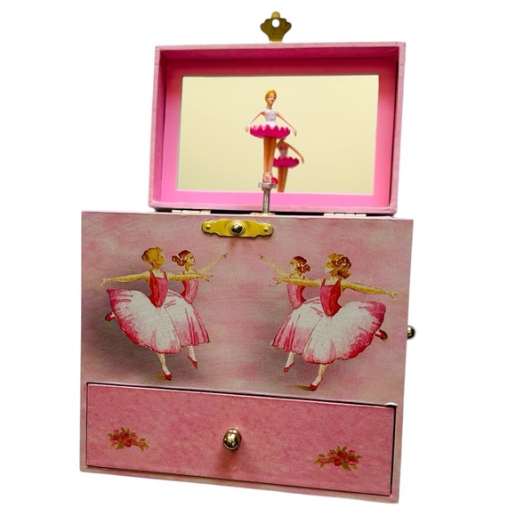 Accessories | Kids Musical Jewelry Box Pink Music Box With Ballerina ...